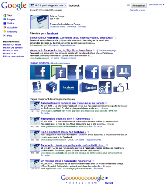 Google lance la recherche d’images similaires ! | Toutestici.eu